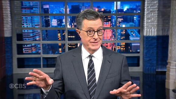 Stephen Colbert Mocks MAGA-Coded CBS Colleague’s Trump Interview ...