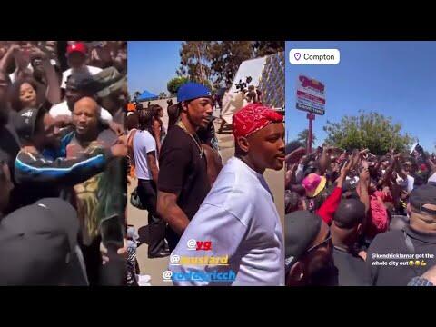 Kendrick Lamar Preps 'Not Like Us' Music Video In Compton