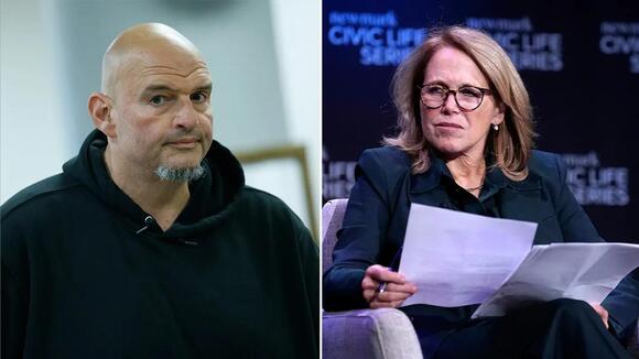 White House rips Katie Couric after pressing Fetterman to disavow ...