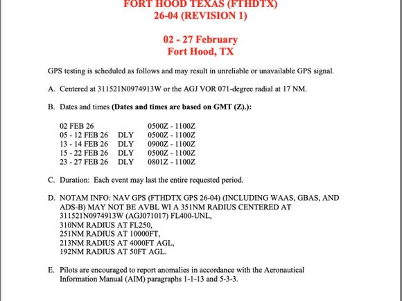 GPS testing near Fort Hood could disrupt farming operations across ...