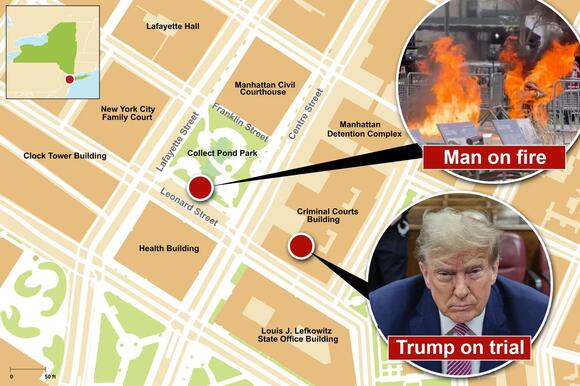 This is the moment CNN anchors watched man set himself on fire outside ...