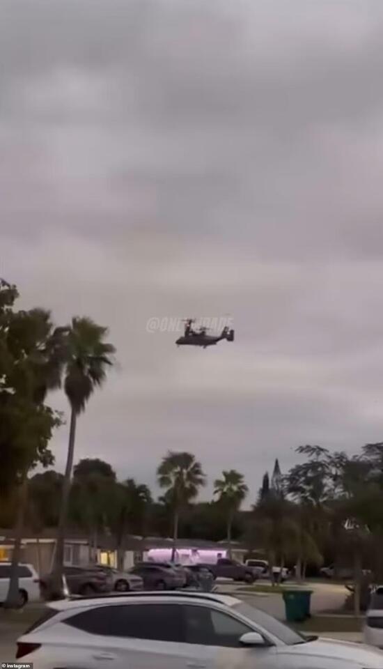 South Florida residents report military planes and helicopters overhead ...