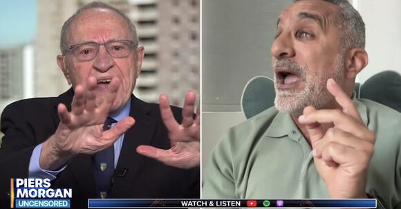 Alan Dershowitz Threatens to Sue Piers Morgan Guest in Epstein ...