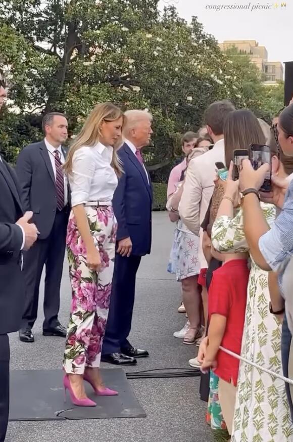 Fans Say Melania Trump Is The ‘Best-Dressed’ First Lady As She Stuns In ...