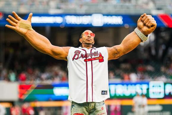 Ludacris Sports Iconic ‘Get Back’ Big Arms While Throwing First Pitch ...