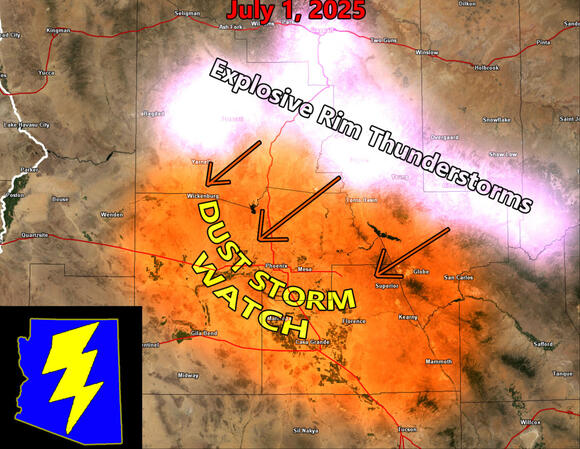 Dust Storm Expected For Maricopa and Pinal County; July 1, 2025 - NewsBreak
