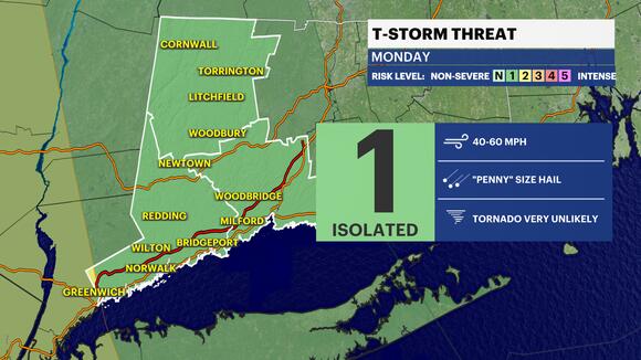 STORM WATCH: Scattered showers, severe evening storms in Connecticut on ...