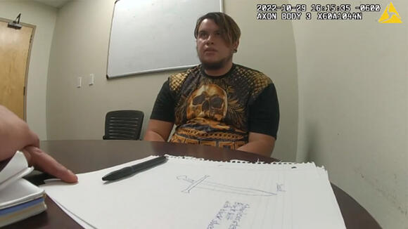 Bodycam shows Isaac Apodaca’s interview after woman murdered with sword ...