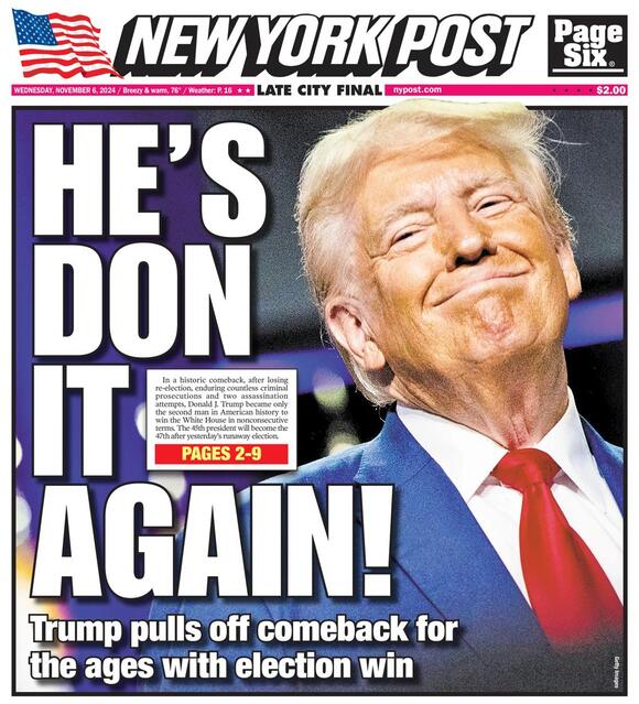 The 25 best New York Post covers of 2024 - NewsBreak