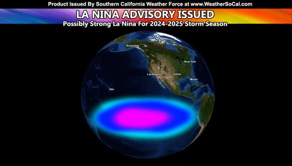 Strong La Nina to Enter for The 2024-2025 Southern California Storm ...