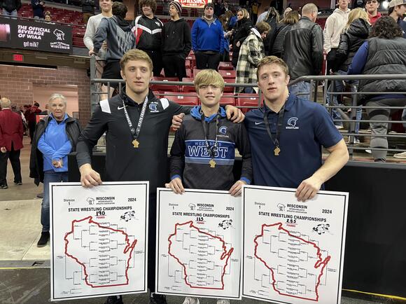 State wrestling recap: West Bend West's Connor Mirasola joins four ...