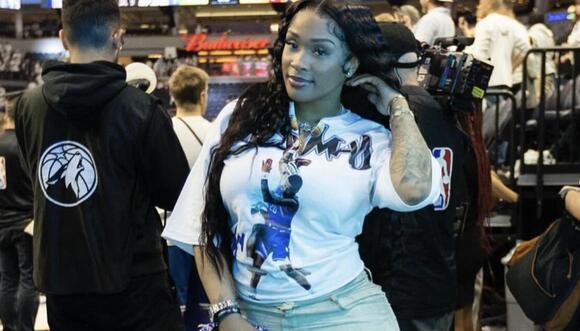 Anthony Edwards' Girlfriend Goes Viral For Outfit Choice at NBA Playoff ...
