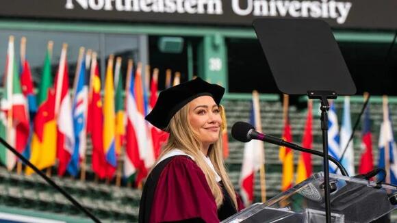 Former Disney star Hilary Duff talks authenticity at Northeastern ...