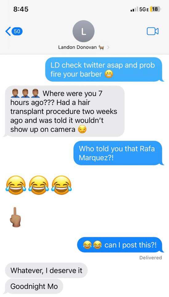 Landon Donovan reveals origins of bizarre hairstyle that went viral on ...