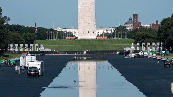 Cyclist arrested at Lincoln Memorial Reflecting Pool after President ...