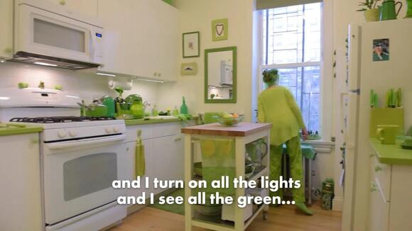 Meet the Green Lady of Brooklyn — who lives her life in one color ...