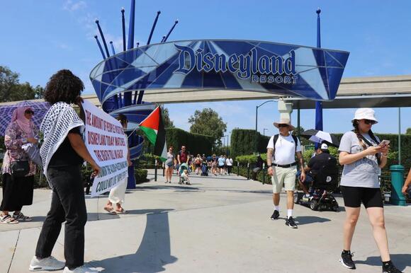 Disneyland Sees Peaceful Protest for Palestine During Record-Breaking ...