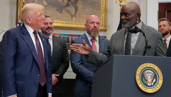 Trump Brings Troubled Lawrence Taylor To White House - NewsBreak