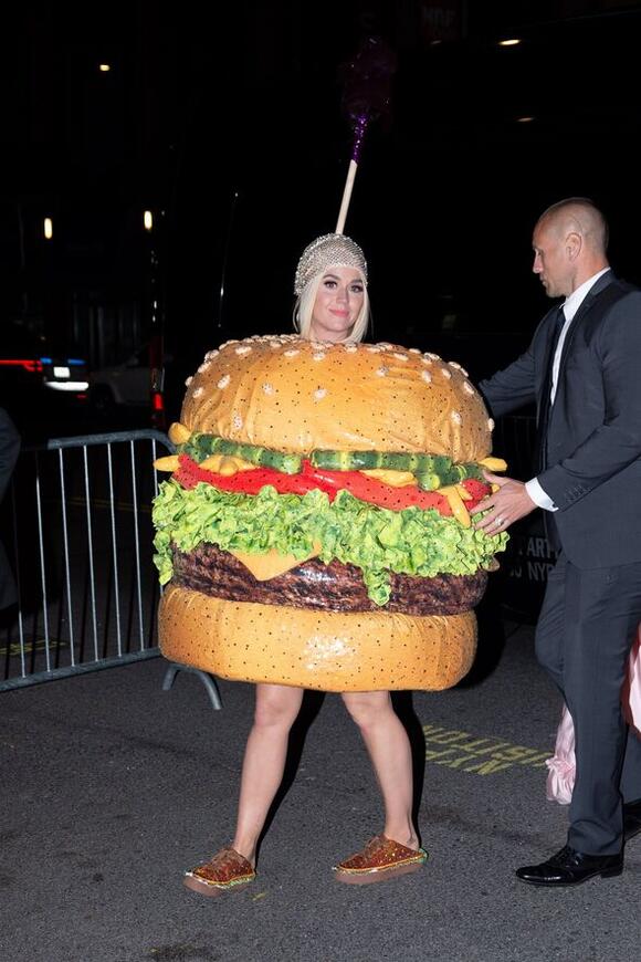 Katy Perry's most outrageous Met Gala looks over years from hamburger ...