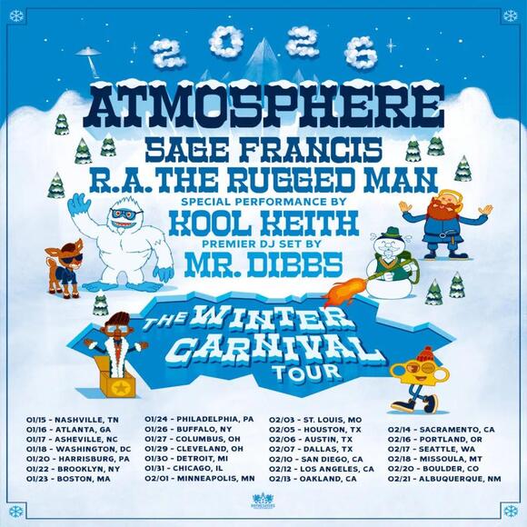 Atmosphere Announce Winter 2026 North American Tour Dates - NewsBreak