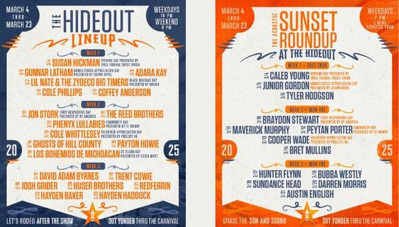 Rodeo Houston Announces ‘The Hideout’ Lineups - NewsBreak