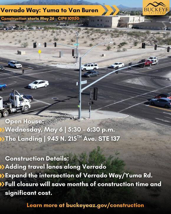 Verrado Way closure and upgrade starts May 26 - NewsBreak