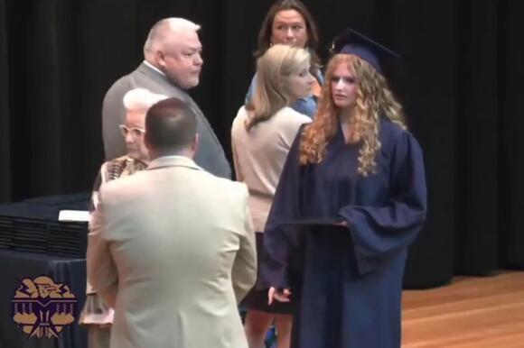 Revealed: Wisconsin dad’s justification for shoving superintendent at daughter’s graduation