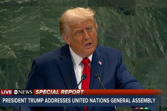 Donald Trump halts televised speech to threaten crew member: ‘Whoever ...