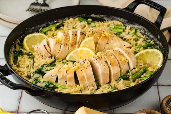 Creamy Lemon Chicken Orzo - NewsBreak