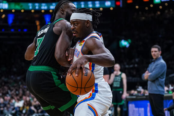 Social Media Erupts In Debate As Slow-Mo Footage Of Jaylen Brown’s Foul ...