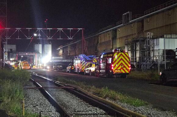 Fire crews battling large blaze at Tata Steel plant in Port Talbot ...