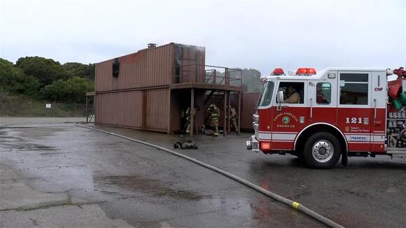 WATCH: Final phase of Cal Fire structure fire training