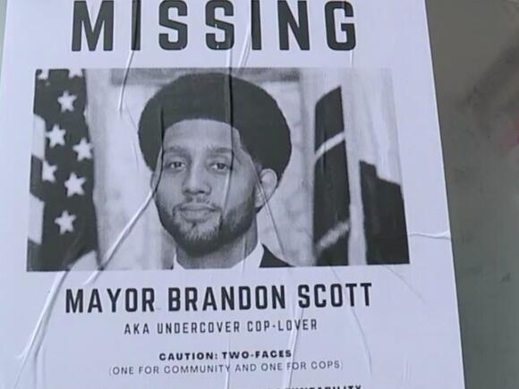 Missing person posters of Mayor Scott, City Council President Mosby ...