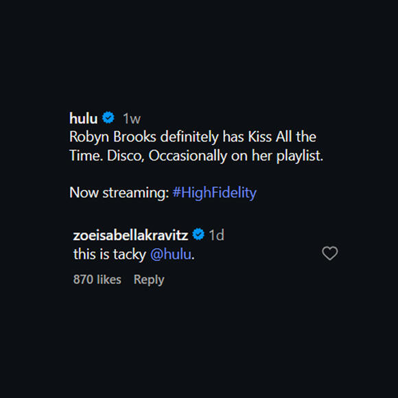 Zoe Kravitz Calls Out Hulu as ‘Tacky’ for Using Canceled Show ‘High ...