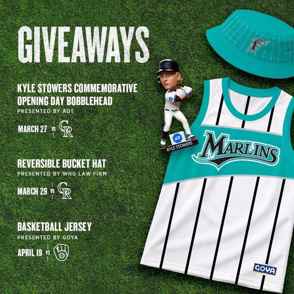 MIAMI MARLINS ANNOUNCE STARTING FAN GIVEAWAYS AND THEME NIGHTS FOR ...