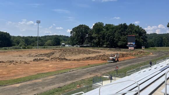 Starmount and Forbush high schools install turf football fields as part ...