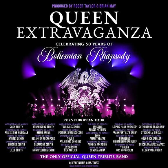 Queen’s Official Tribute Band Announces Bohemian Rhapsody 50th ...