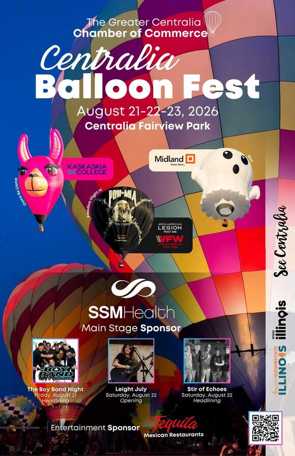 Centralia Balloon Fest Returns August 21–23, 2026 - NewsBreak