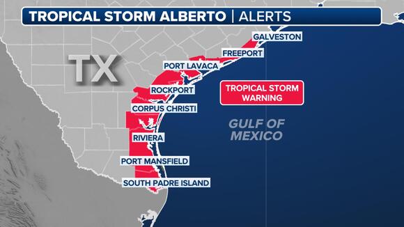 Tropical storm Alberto, first named forms in Gulf of Mexico in first ...