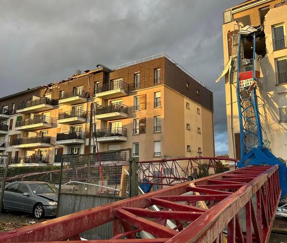 One dead and 10 injured after ‘mini-tornado’ topples three cranes in ...