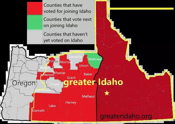 Oregon sees 13th county vote to secede, join Idaho as 'Greater Idaho ...