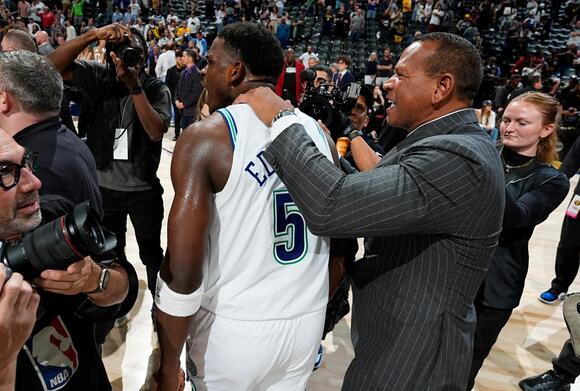 Alex Rodriguez watches Timberwolves’ thrilling Game 7 win courtside ...