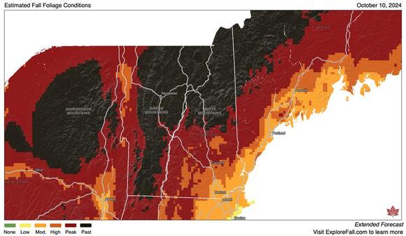2024 fall foliage: The latest maps, dates for seeing the best fall ...