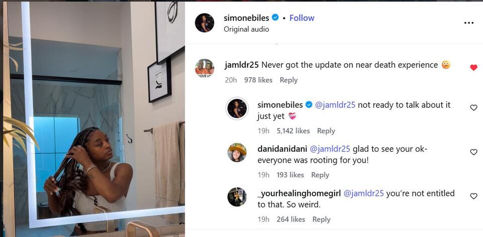 What did Simone Biles reveal about her recent hospitalization? - Simone ...