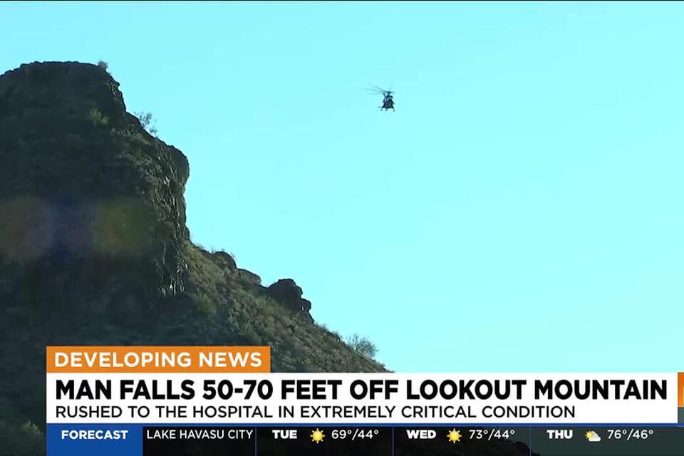 Man injured after falling nearly 70 feet off North Phoenix mountain ...