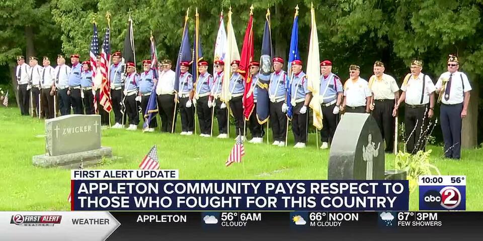 Appleton community honors fallen veterans at two cemeteries - NewsBreak