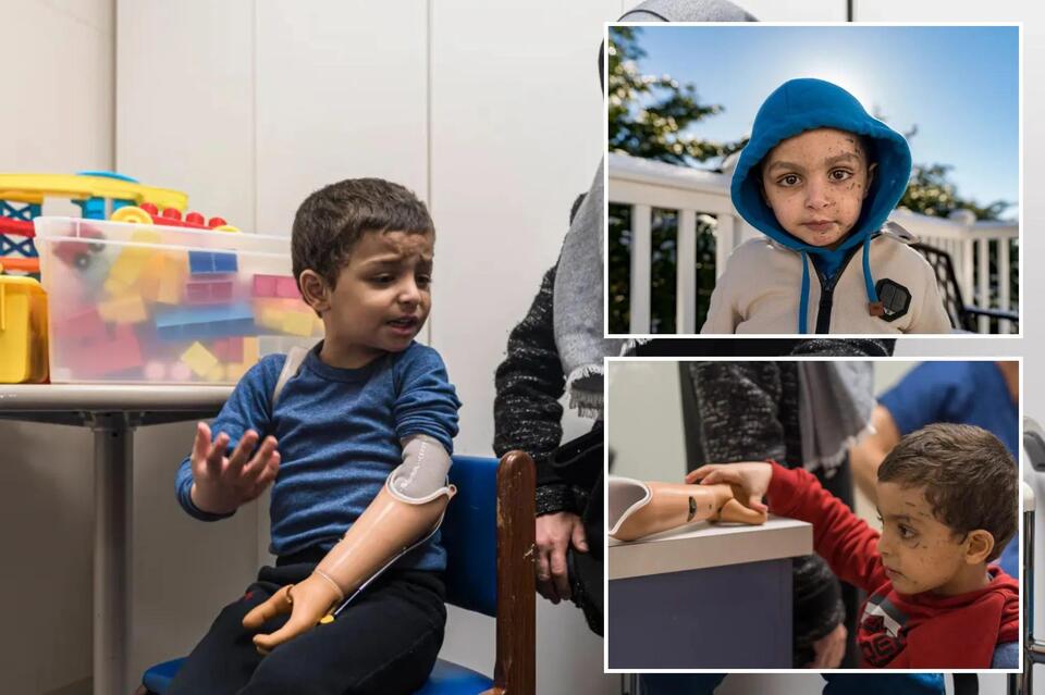 A 4-year-old Gaza boy lost his arm and his family — now he’s getting a ...