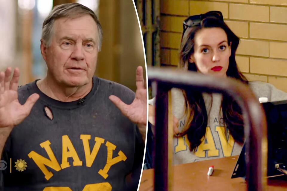 Bill Belichick’s girlfriend, Jordon Hudson, awkwardly interrupts his CBS interview to shut down ...