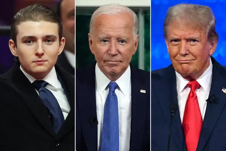 Barron Trump Told Joe Biden Moments Before His Father’s Ruthless ...