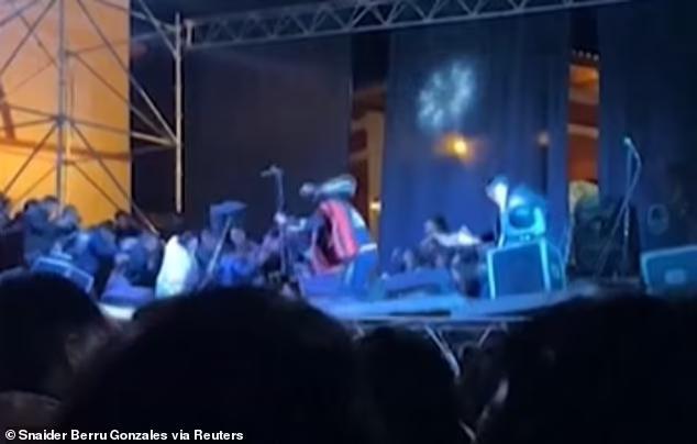 Shocking moment stage collapses during live band's performance - NewsBreak